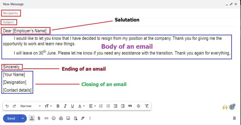 Resignation Mail To Manager With 8 Samples » Letter Solution